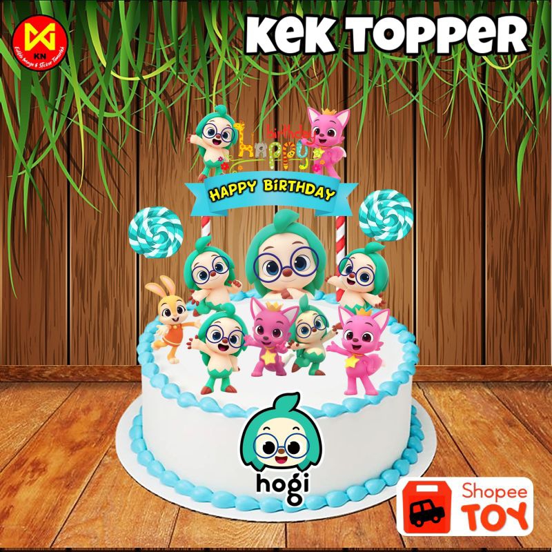 Kek Topper Hogi Pink Fong | Shopee Malaysia