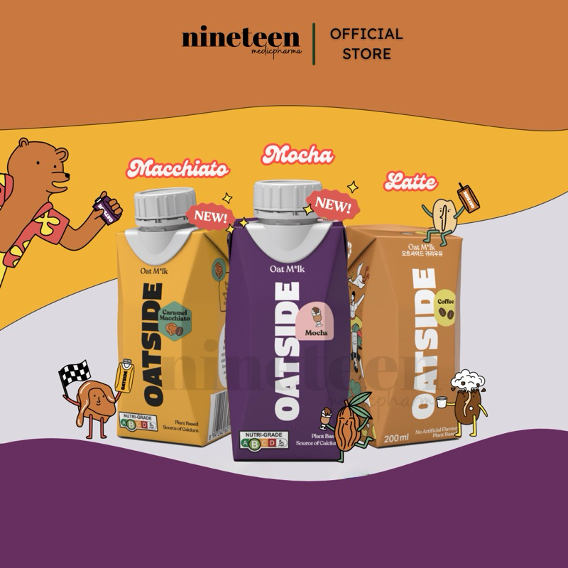OATSIDE Oat Milk Mini Pack Mocha / Caramel Macchiato Coffee Oat Milk (200ML) | Shopee Malaysia