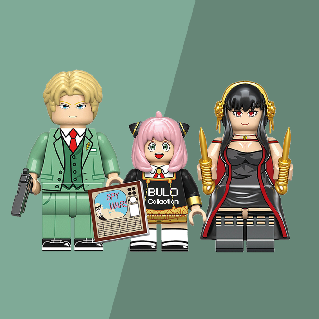 Spy Family Custom Minifigures Anya Yor Loid Forger Anime Building ...