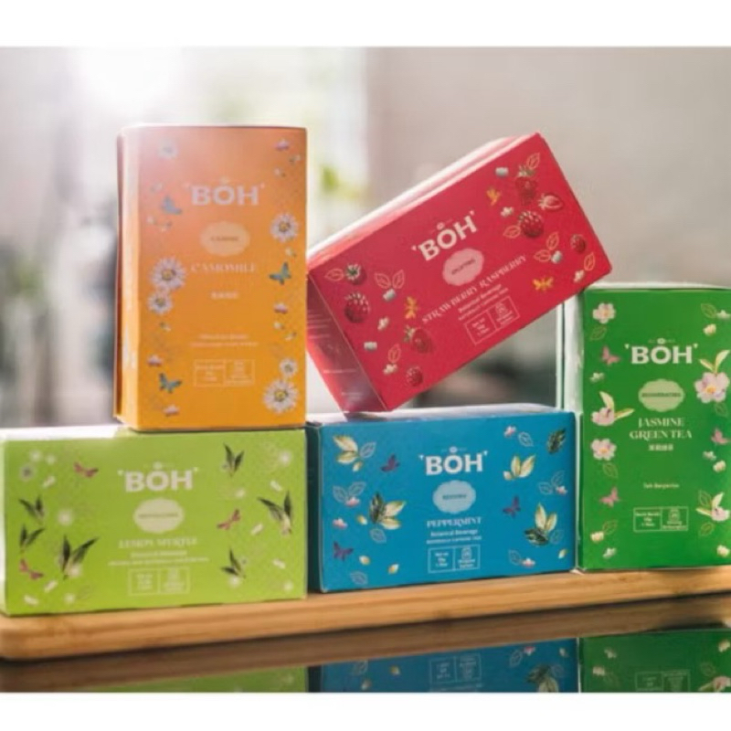 BOH Teh Herb&Fruit Tea Strawberry Raspberry /Peppermint/ Camomile ...