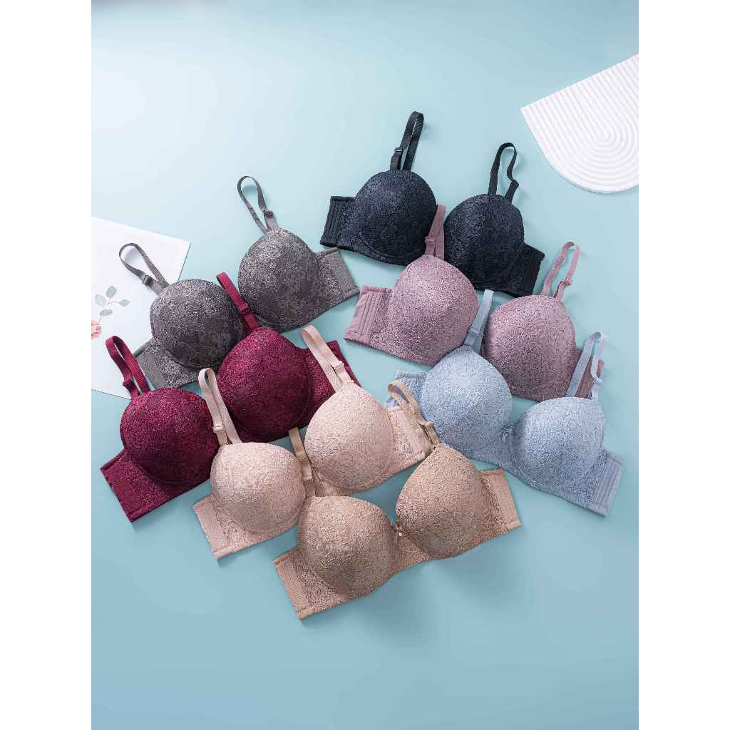 Elegant Full-Cup Lace Bra 38-48 D Cup Women Comfartable Plus Size ...