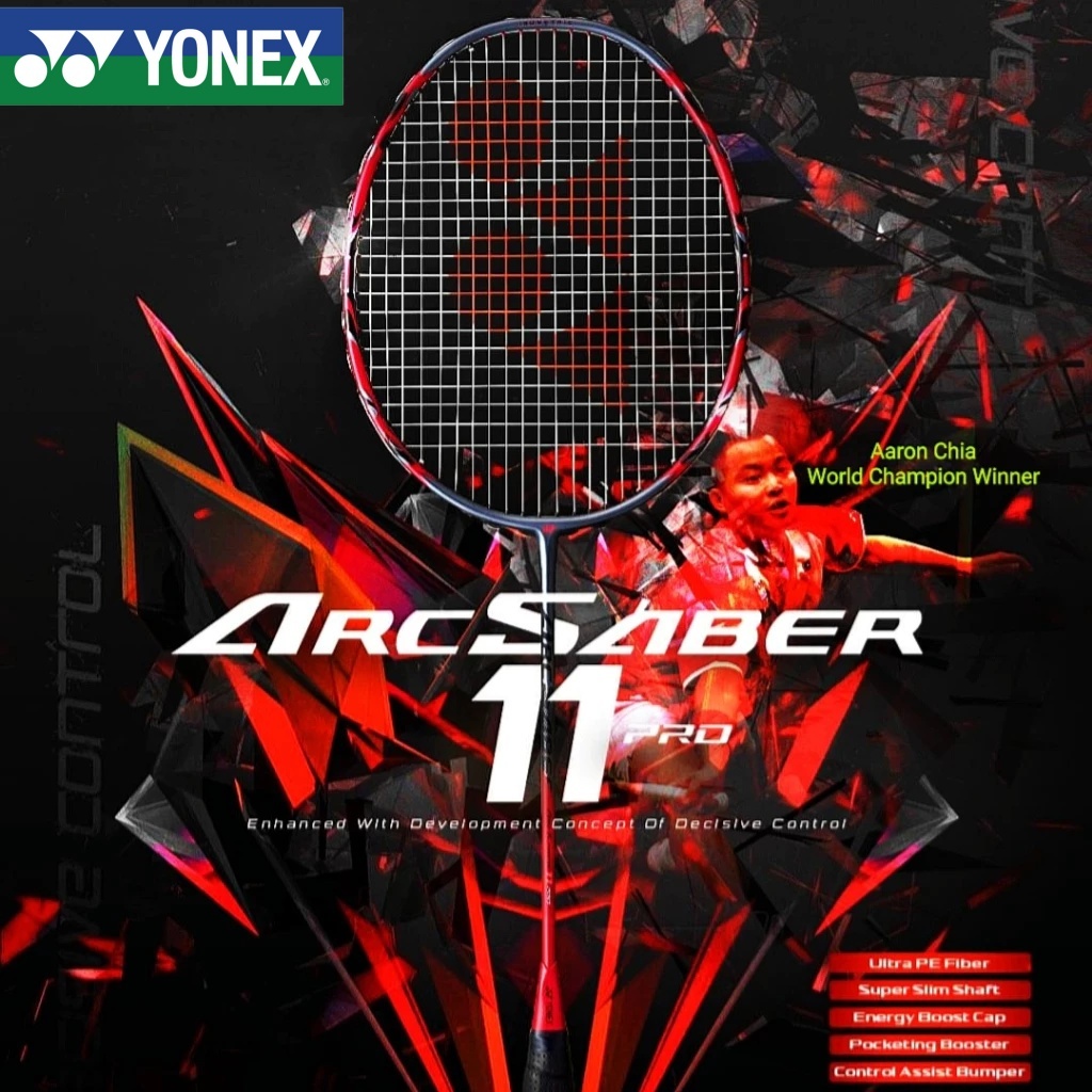 YONEX ARCSABER 11 PRO Badminton Racket Full Carbon Single 4U 26-30LBS 83g Made In Japan | Shopee ...
