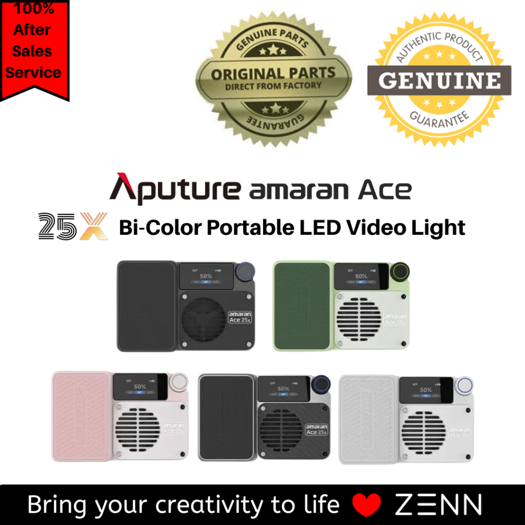 Aputure Amaran Ace 25x / 25x Kit Bi-Color Portable LED Video Light for ...