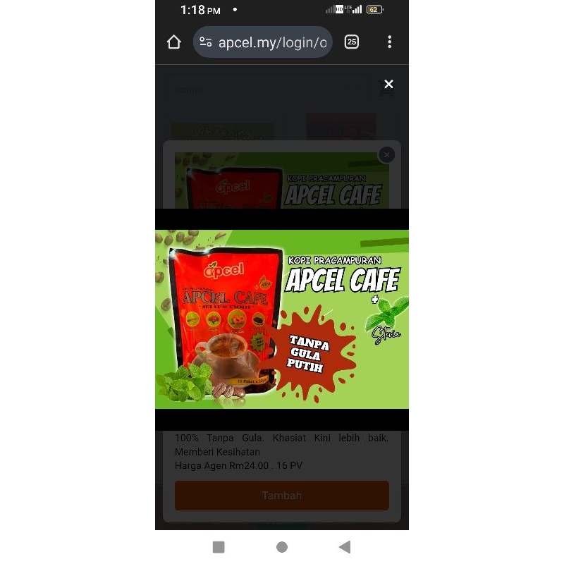 APCEL CAFE ENERGY DRINK | Shopee Malaysia