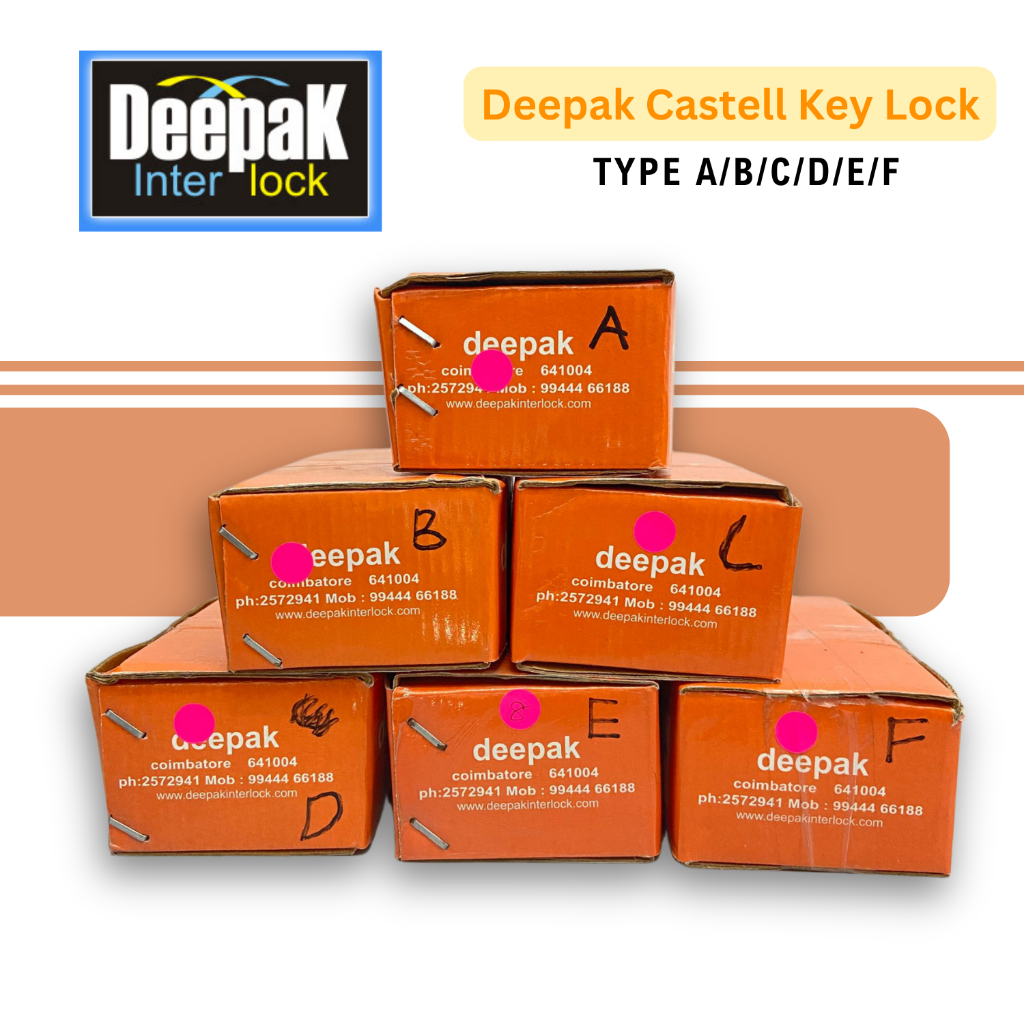 DEEPAK INTERLOCK DS Castell Key Type A/B/C/D/E/F | Shopee Malaysia