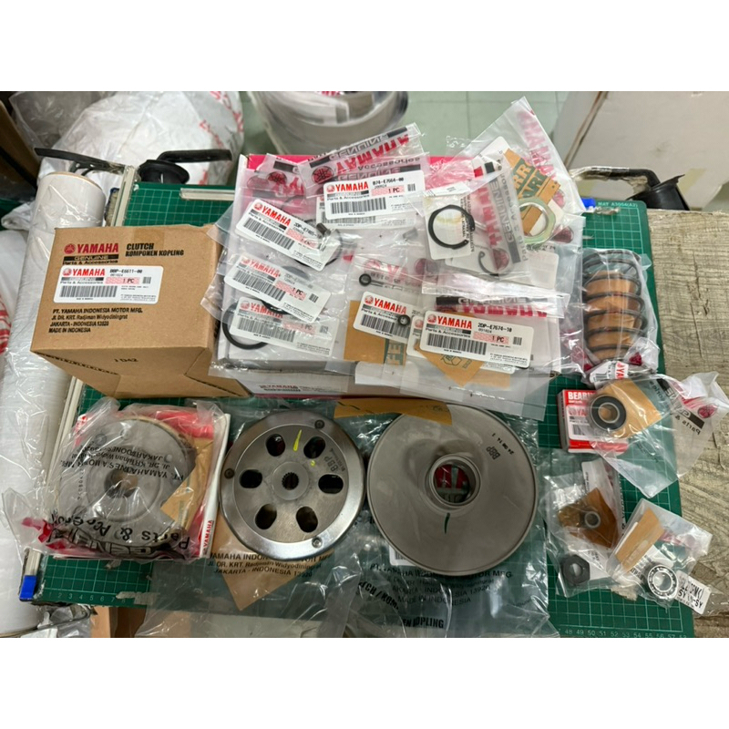 YAMAHA NVX 155 NVX155 NMAX155 AEROX Rear Pulley Set Pully Belakang CLUTCH AUTO KLAS Complete ...