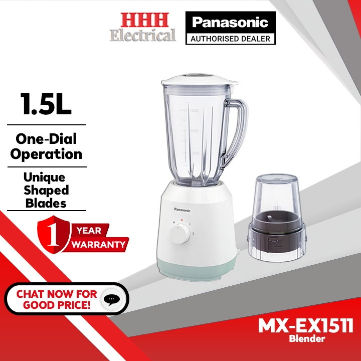 PANASONIC 1.5L Lightweight Plastic Jug Blender/Pengisar MX-EX1511WSK ...