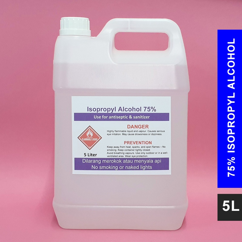 YK 75% Isopropyl Alcohol / IPA / Rubbing Alcohol 5L | Shopee Malaysia