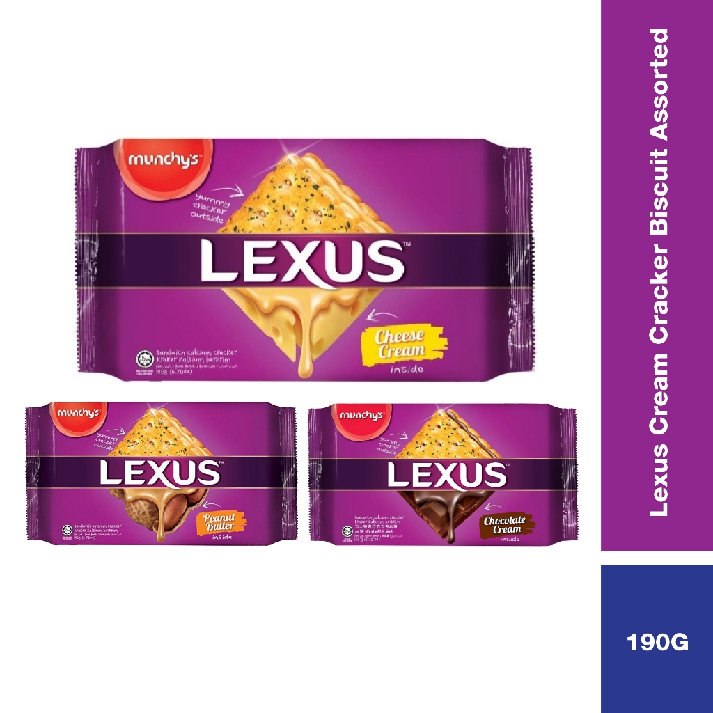 Munchy Lexus Cream Sandwich Biscuit Assorted (190g) | Shopee Malaysia