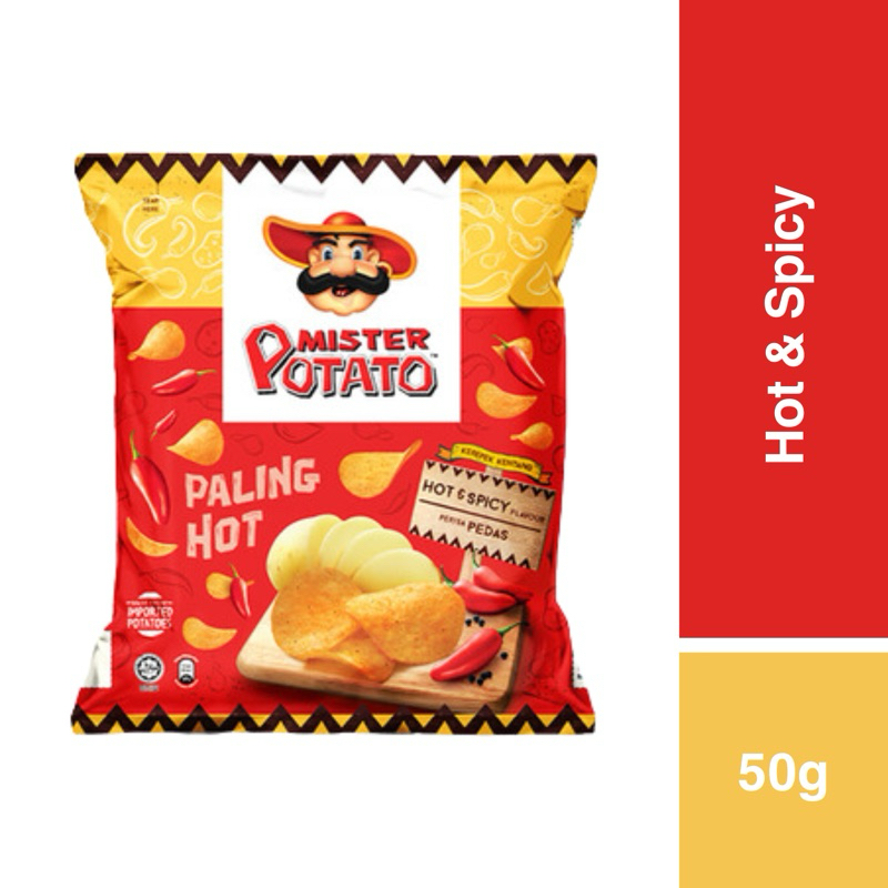 MISTER POTATO Chips Hot & Spicy 50g | Shopee Malaysia