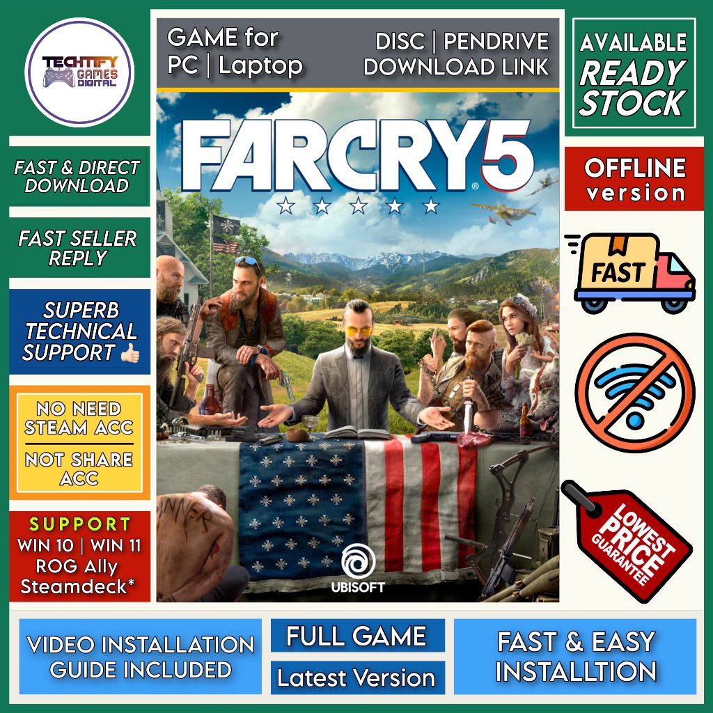 Pc Game Farcry Far Cry 5 Gold Edition V1 011 All Dlcs Offline