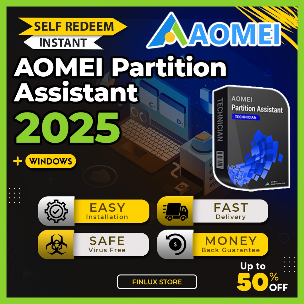 [SELF REDEEM] AOMEI Partition Assistant Technician v10.8.2 Latest 2025 ...