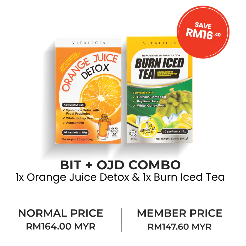 AVENYS SLIMMING SET BURN ICED TEA ( BIT ) + ORANGE JUICE DETOX (OJD ...