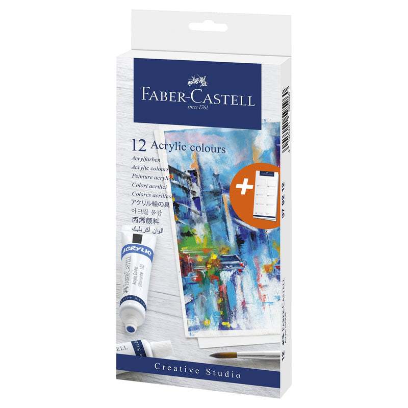 [WESTSTAR] FABER Creative Studio Acrylic Colour Set Acrylic Paint 12c | Shopee Malaysia