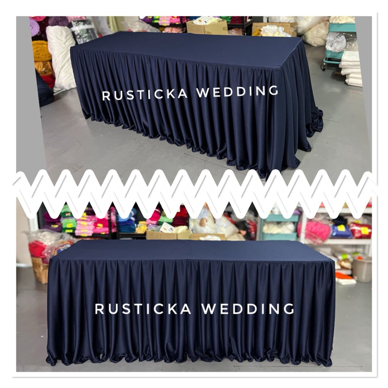 Page #2 6ft Table Skirting With Top Layer Meja Canopy Khemah Long Table ...