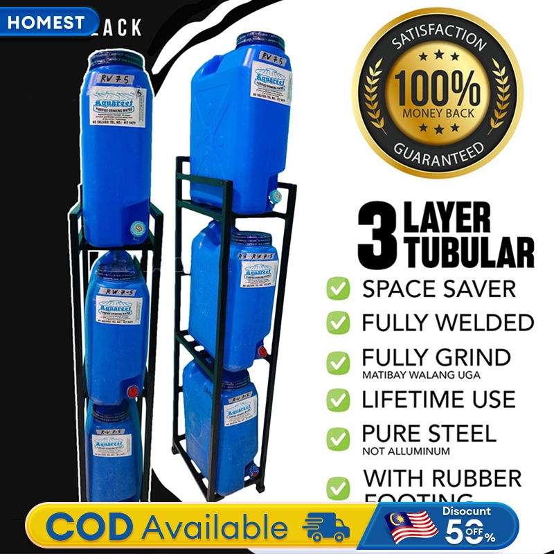 Water Tank Storage Rack Metal Rack Dapur Rak Besi Bertingkat Storage ...