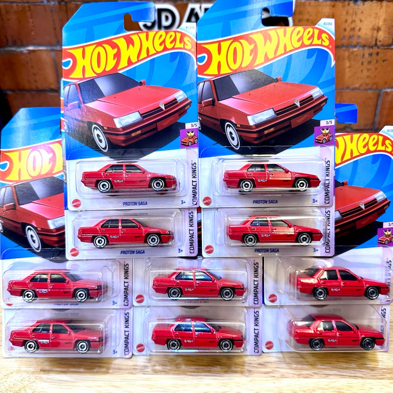 [Hot Wheels Proton Saga] Hot Wheels Proton Saga Merah Mainline 2024 ...