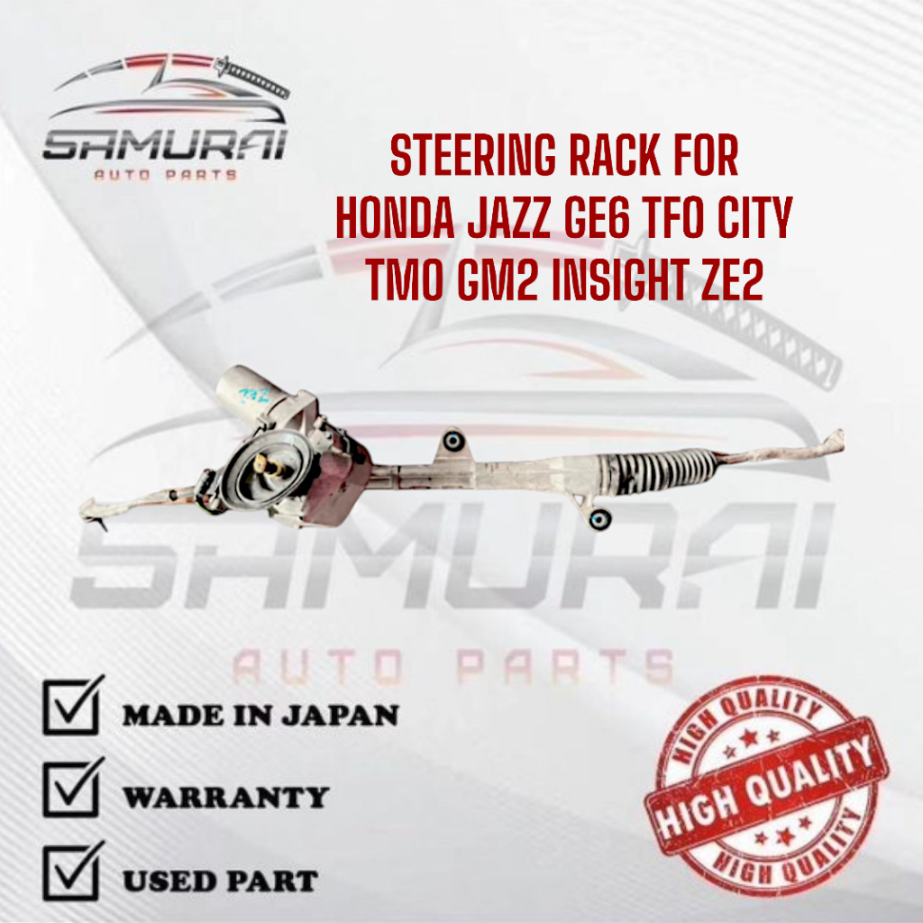 HONDA STEERING RACK FOR JAZZ GE6 TFO CITY TMO GM2 INSIGHT ZE2 | Shopee ...