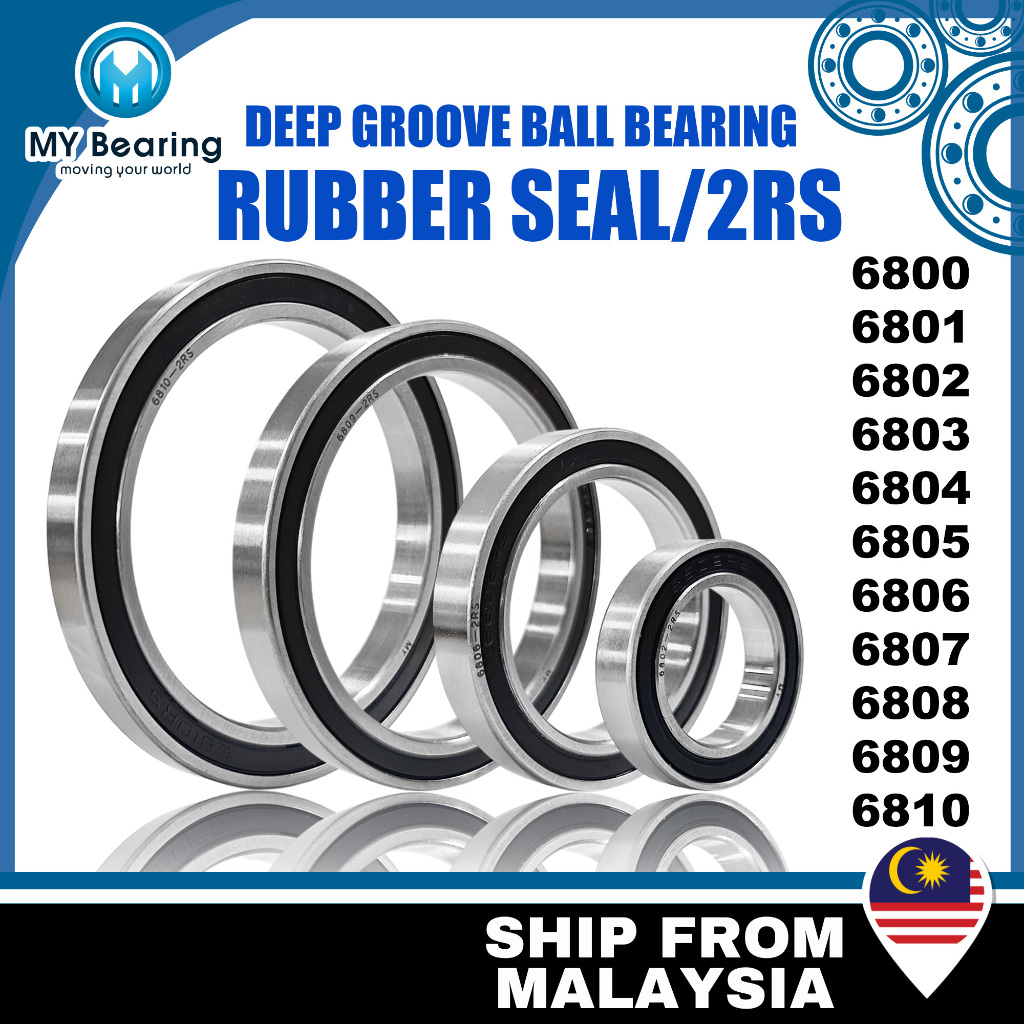 🚴 Malaysia Deep Groove Ball Bearing 6800 6801 6802 6803 6804 6805 6806 6807 6808 6809 6810 ...