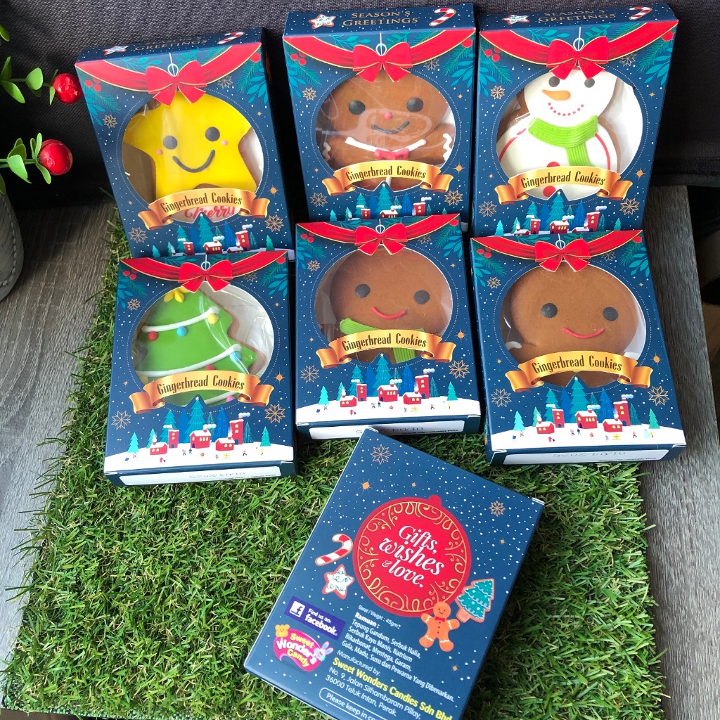 2 PCS Christmas Gingerbread Cookies New Packaging(Random Design 款式随机 ...