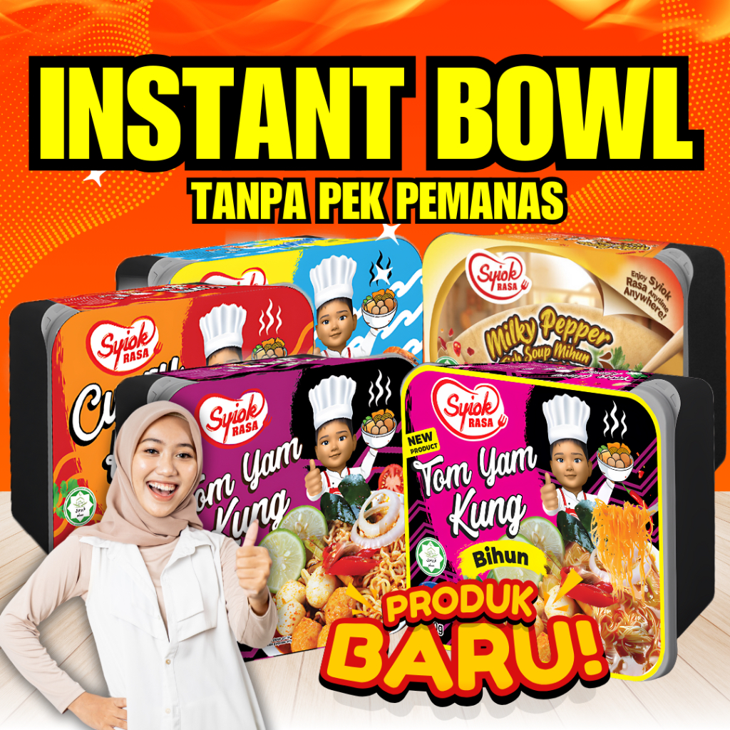 [TANPA PEK PEMANAS] Syiok Rasa [MUSLIM PRODUCT] TomYam Kung/Curry Kaw ...