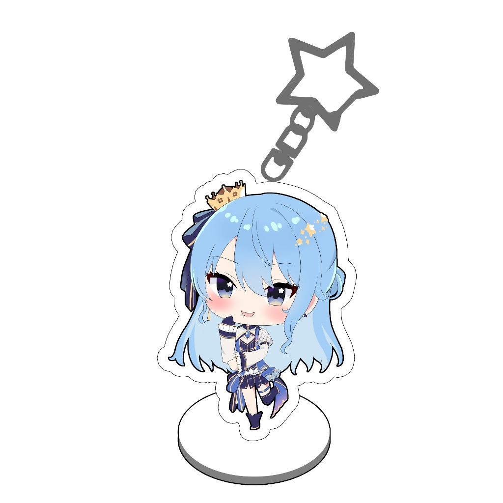 Hoshimachi Suisei Hololive keychain standee by Nisemori | Shopee Malaysia