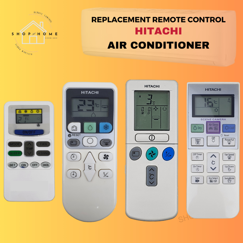 Hitachi Replacement For Hitachi Air Cond Aircond Air Conditioner Remote ...