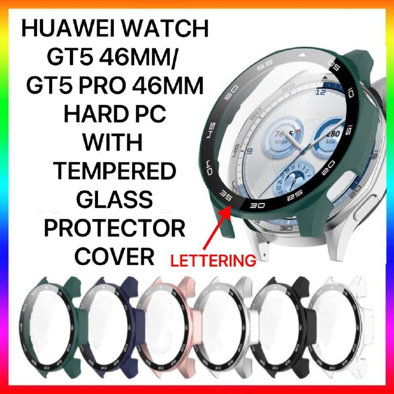 Huawei Watch GT5 46mm/GT5 Pro 46mm Lettering Hard PC With Tempered ...