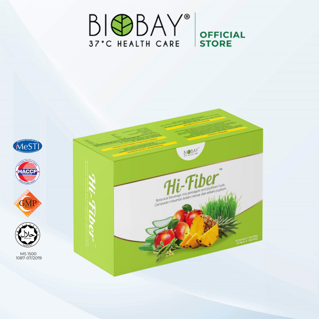 BIOBAY HI-FIBER SACHETS 15G X 20 SACHETS | Shopee Malaysia