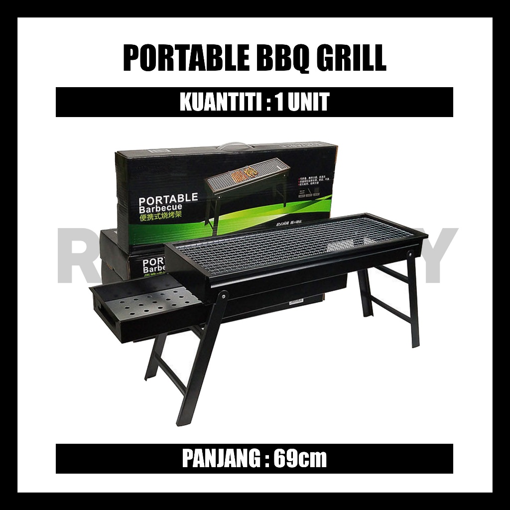 BBQ Grill Outdoor Portable BBQ Grill Portable Stove Dapur Arang ...