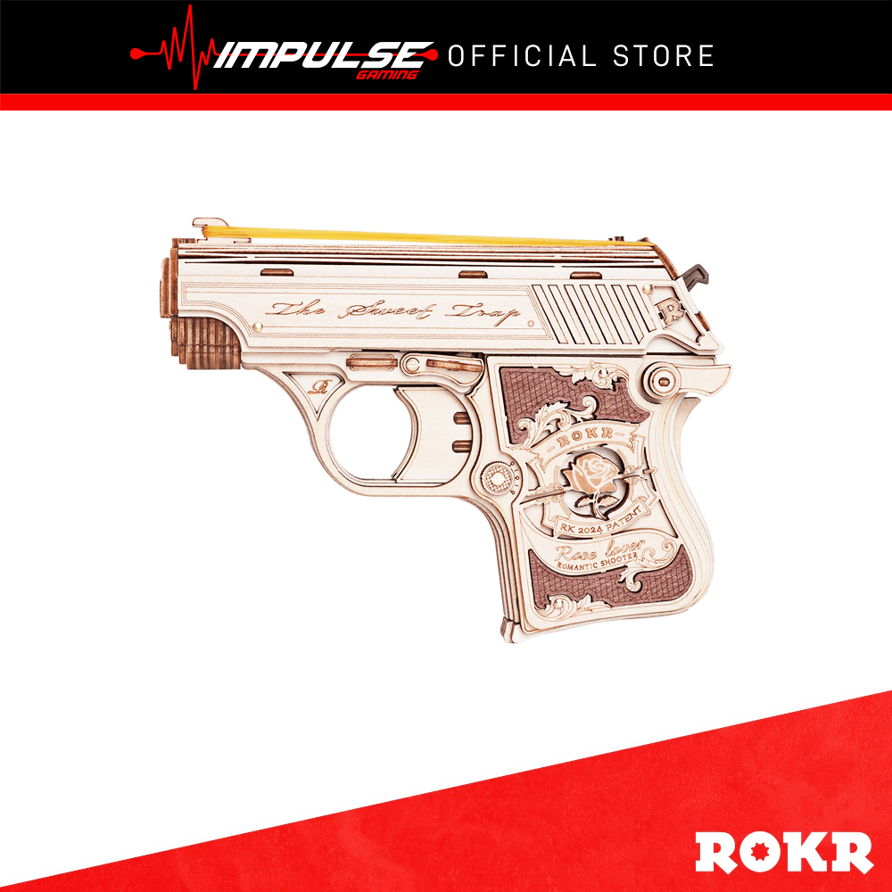 Robotime ROKR 3D Wooden Puzzle Justice Guard LQ502 - Mini Gun | Shopee ...