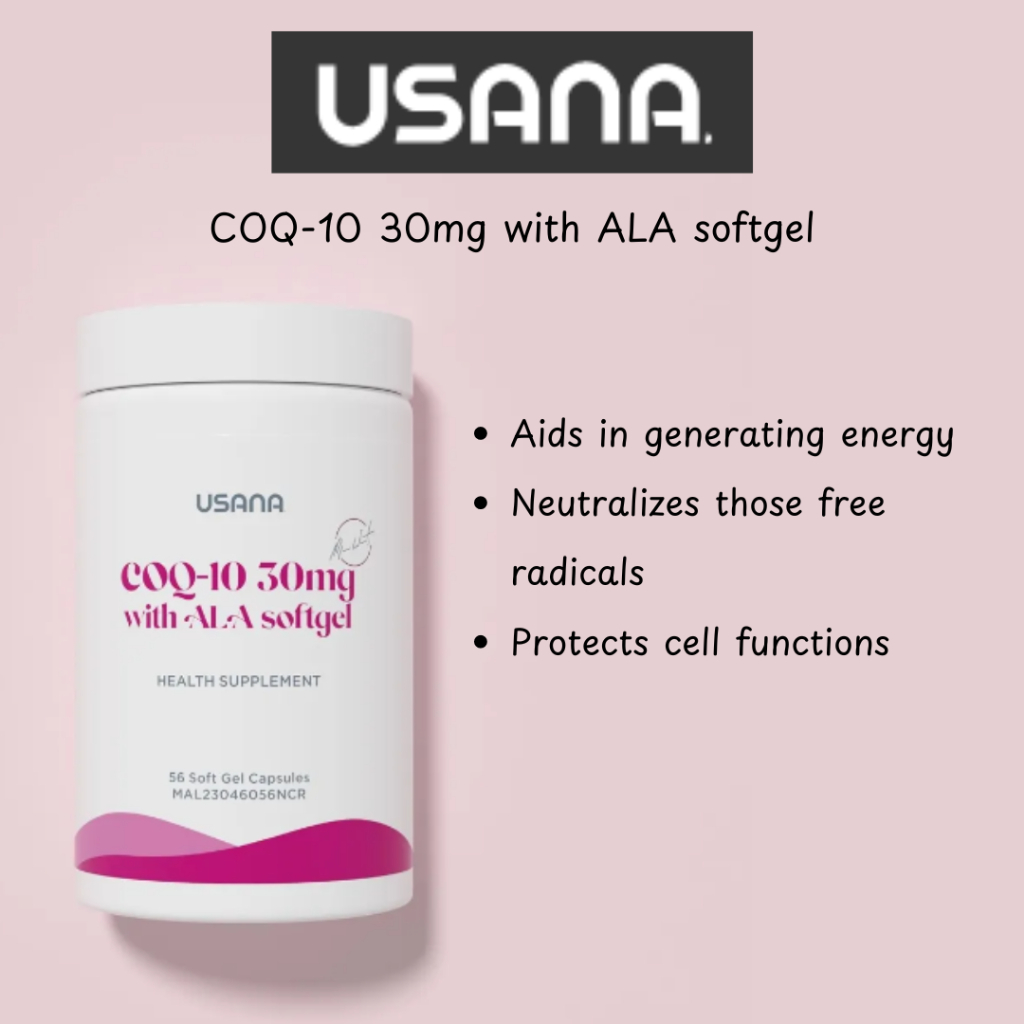 100% Original USANA CoQuinone Q10 心脏宝 EXP 08/2025 Healthy Heart ...