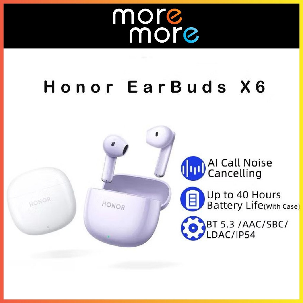 HONOR Earbuds X6 [Original] | Shopee Malaysia