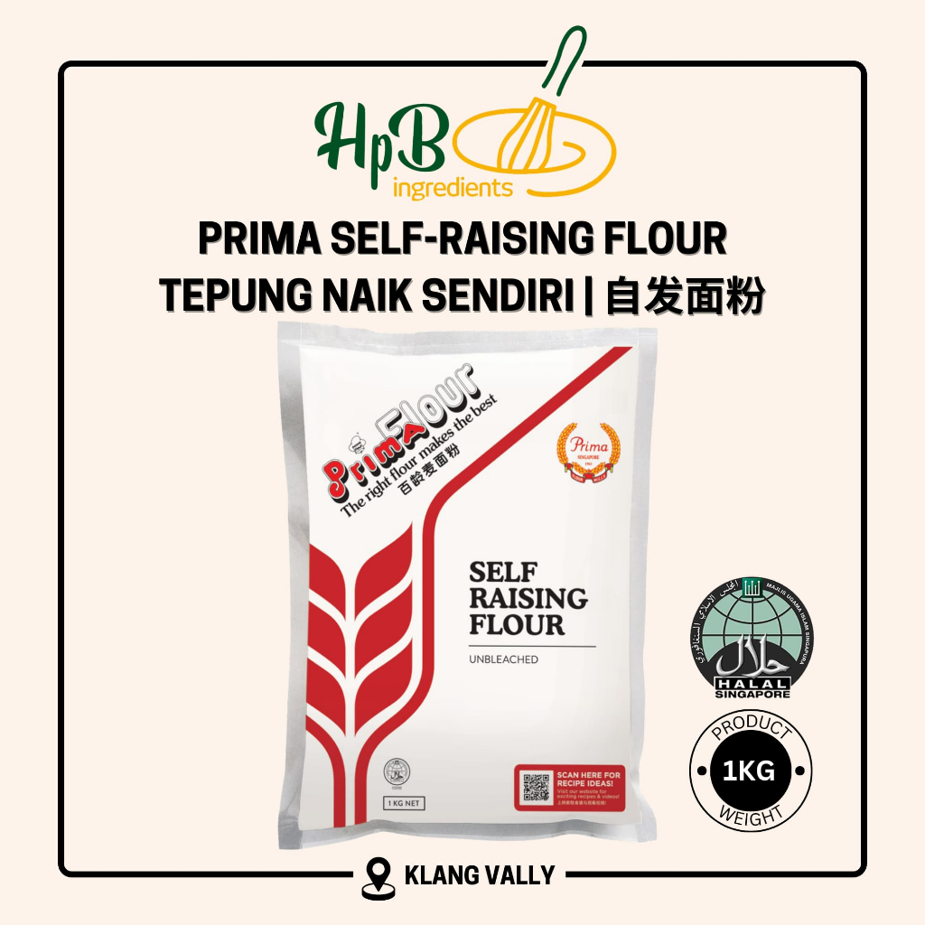 PRIMA Self-Raising Flour / Tepung Naik Sendiri 自发面粉 1kg | Shopee Malaysia