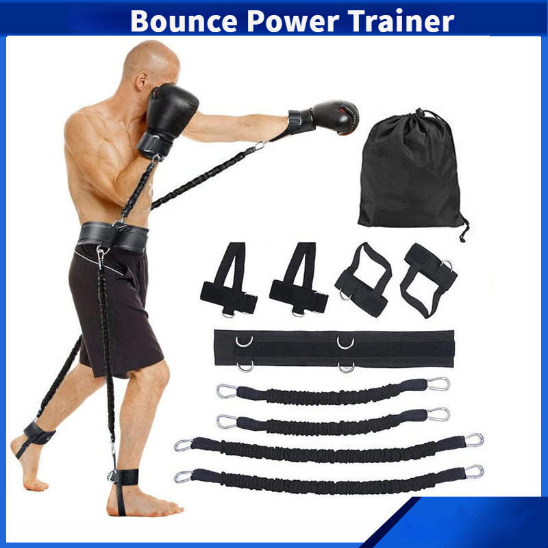 Boxing whip explosive training full body resistance band elastic rope ...
