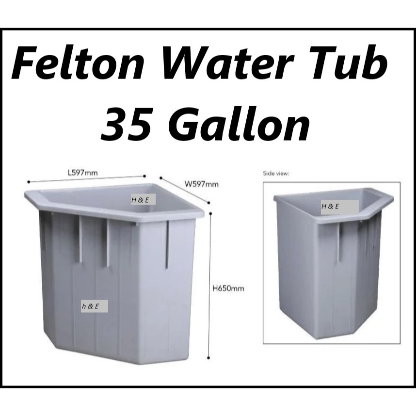 Felton 35 Gallon Kolah Air Mandi / Polymate Water Tub / Kolam Air ...