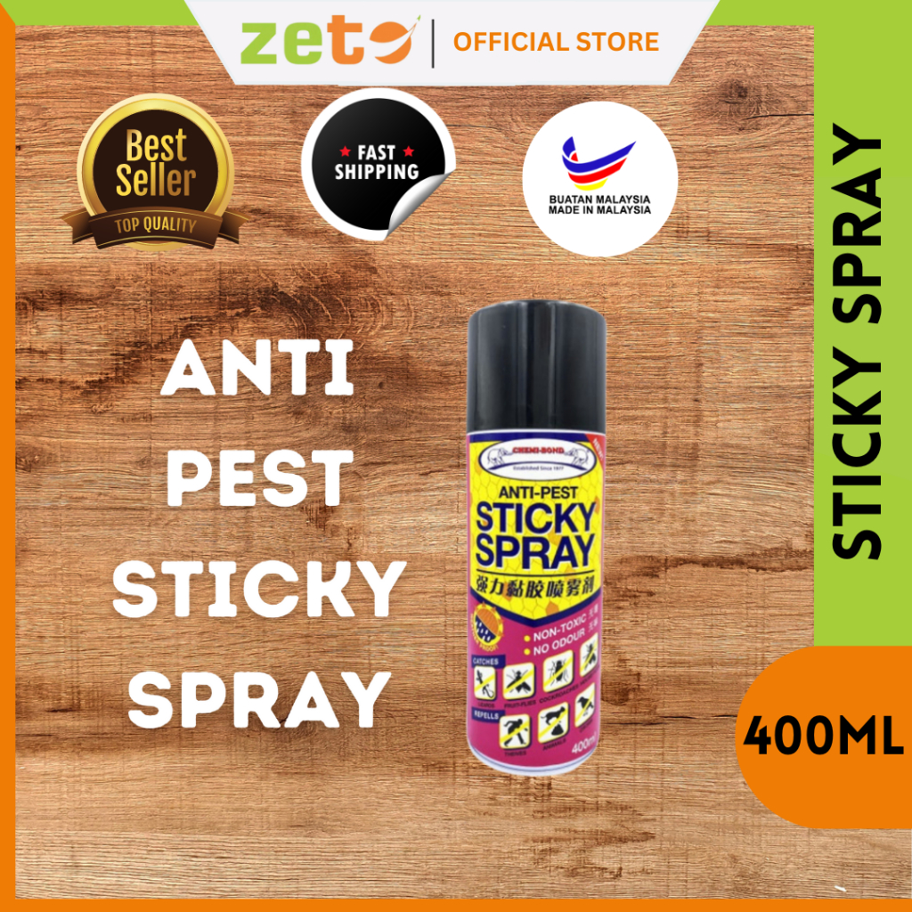 Anti Sticky Spray 400ml Perosak Rumah Kebun Tidak Toksik Tidak Berbau ...