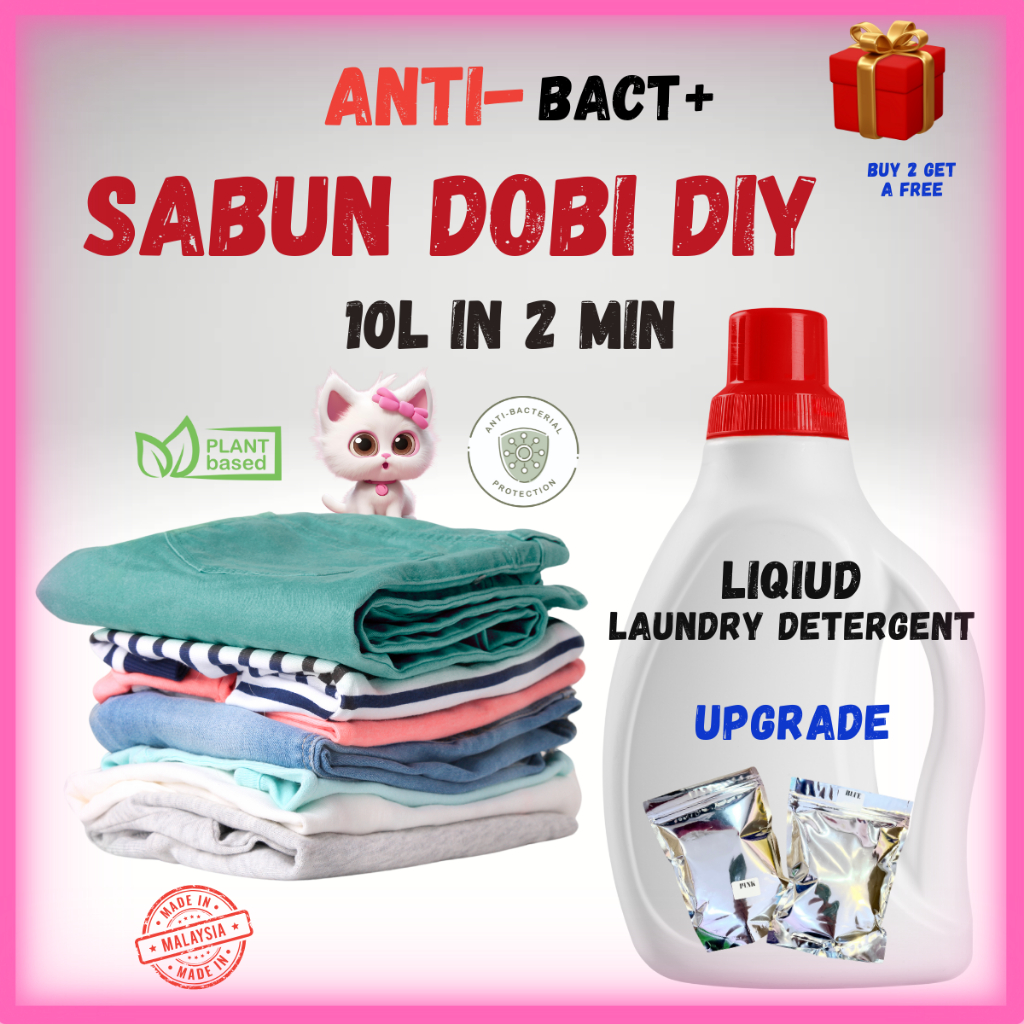 ANTI-BACT+ 4 in 1 UPGRADE Sabun Dobi Diy Sabun Cuci Baju DIY laundry ...