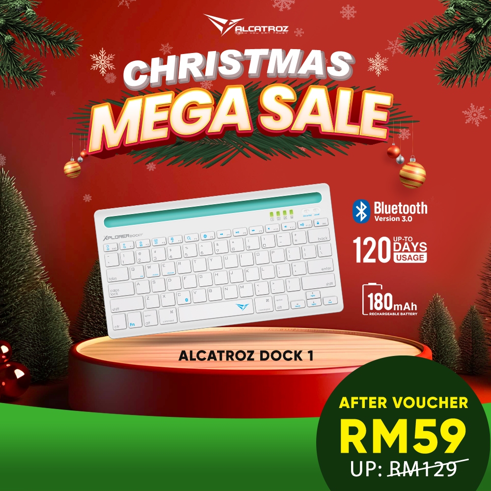 Alcatroz Xplorer Dock 1 BT Bluetooth Keyboard With Docking For Tablet ...