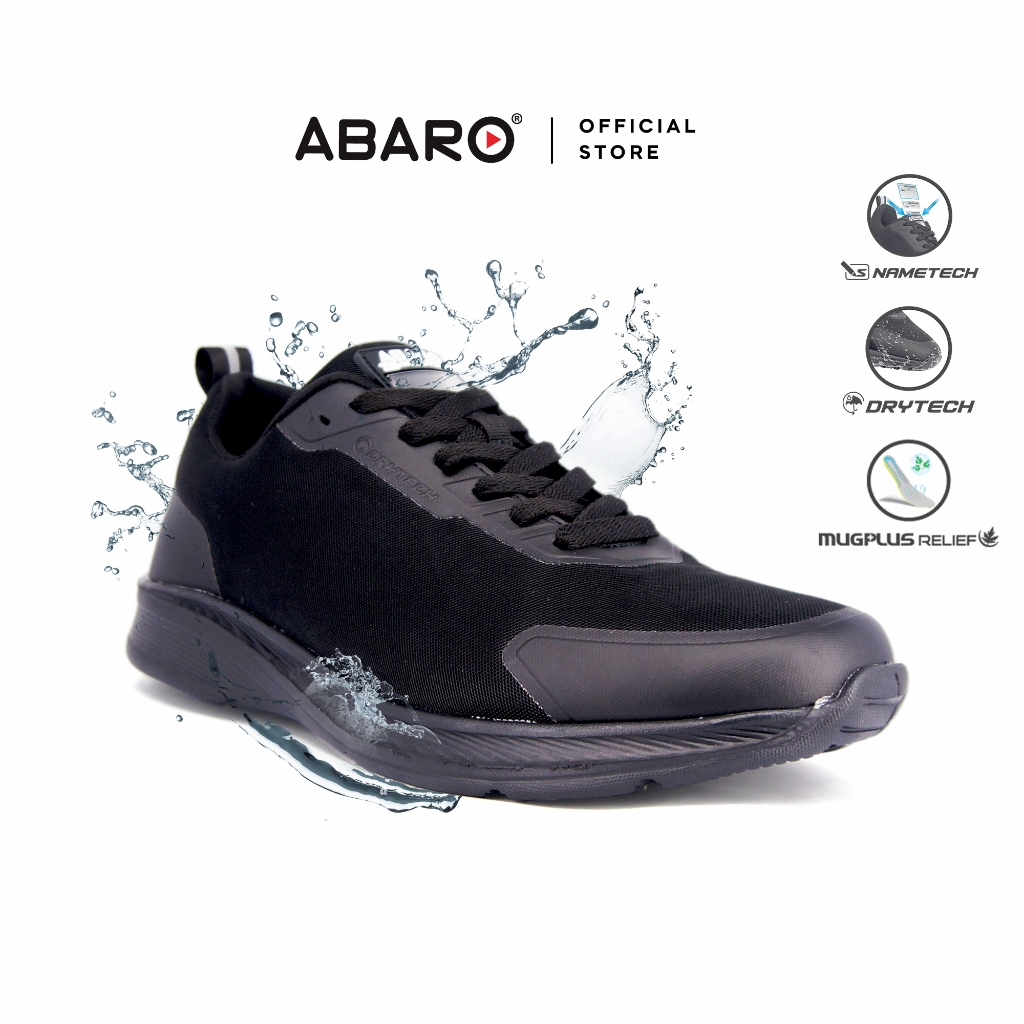 ABARO DryTech + NameTech Canvas Shoes W2863N Sneakers Men/Secondary school/School Shoes/Kasut ...