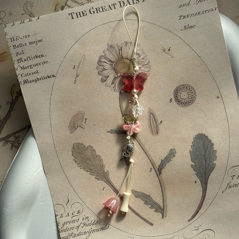 ⋆˙⊹ ♡ Wax cord keychain | Shopee Malaysia