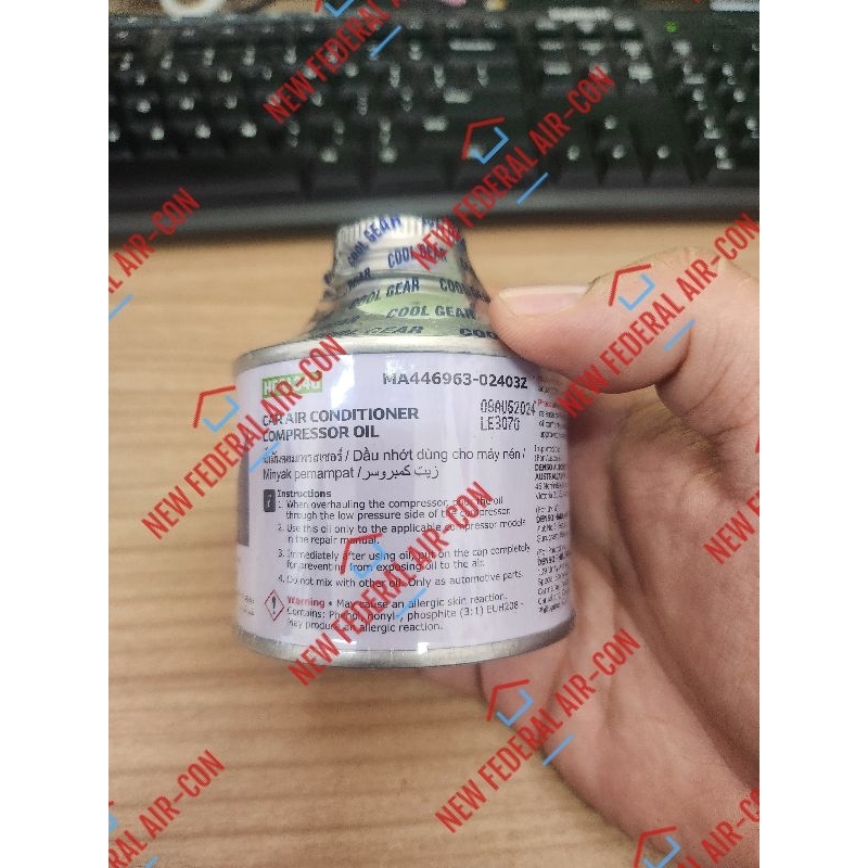 @(ORIGINAL) DENSO COOL GEAR R134 R134A 134A ND COMPRESSOR OIL 8 HFC ...