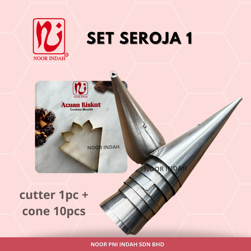 Acuan Set Seroja Tart Nenas Bunga Creamhorn | Shopee Malaysia