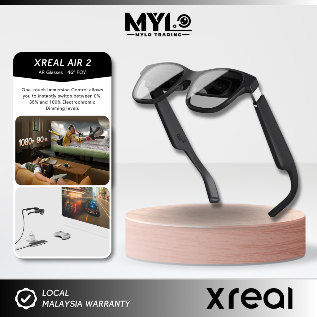 (READY STOCK) - XREAL Air 2 AR Smart Glasses with Sony 0.55 ''Micro OLED Screen | Augmented ...