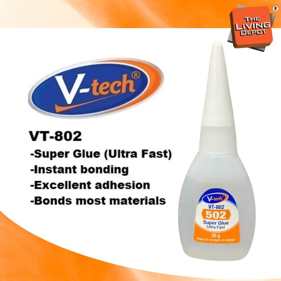 V-TECH VT-802 / 502 Super Glue (Ultra Fast) - 20G | Shopee Malaysia