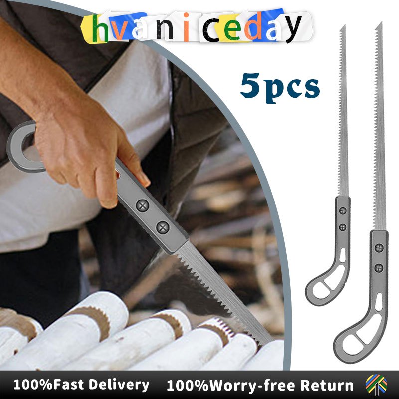 5PCS Mini Hand Saw 13 Inch Handheld Dovetail Saw Rugged Triple Razor ...