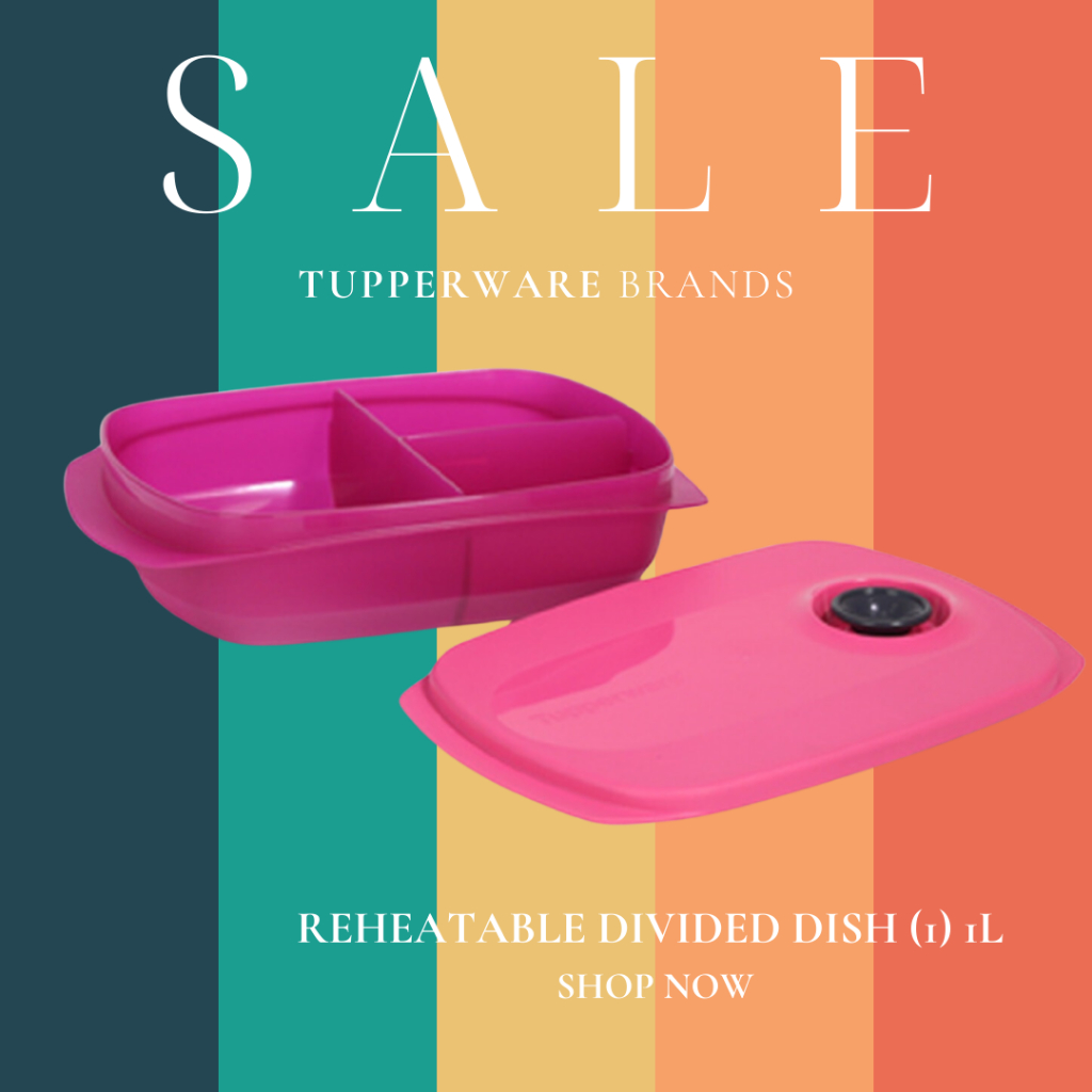 Tupperware Reheatable Divided Dish (1) 1L | Shopee Malaysia