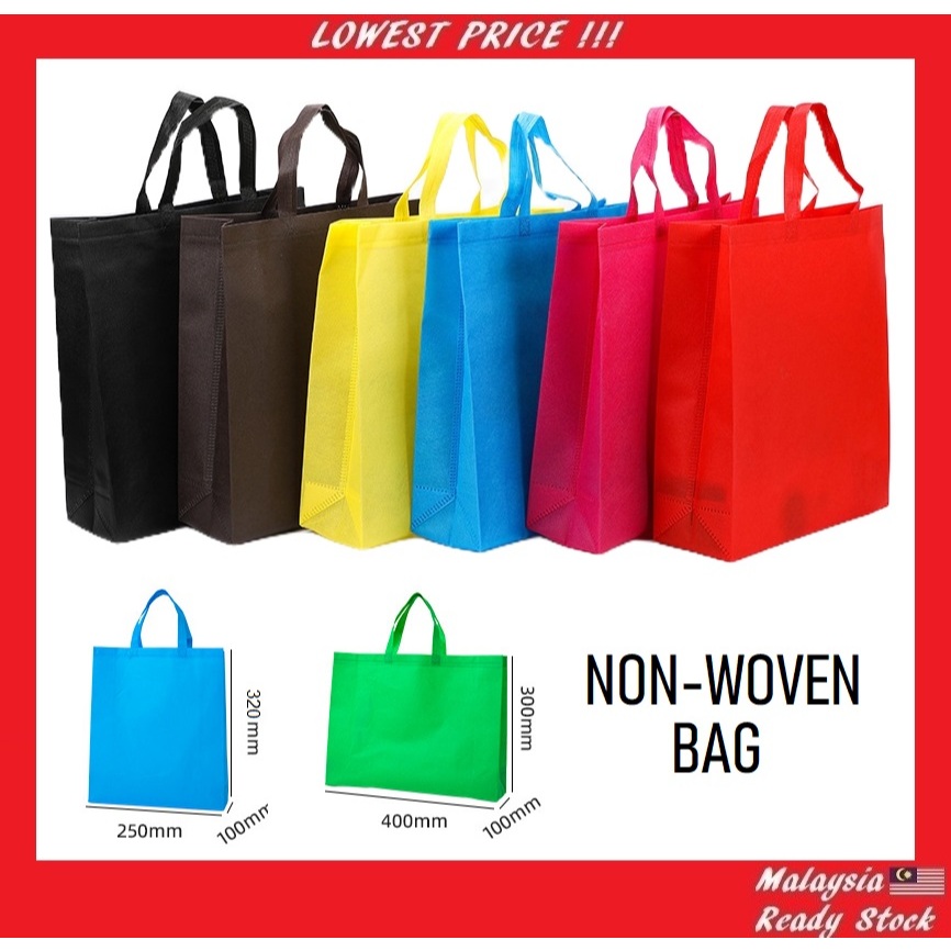 Non Woven Shopping Bag Eco Reuseable Recycle Gift Bag Beg Kain Murah ...