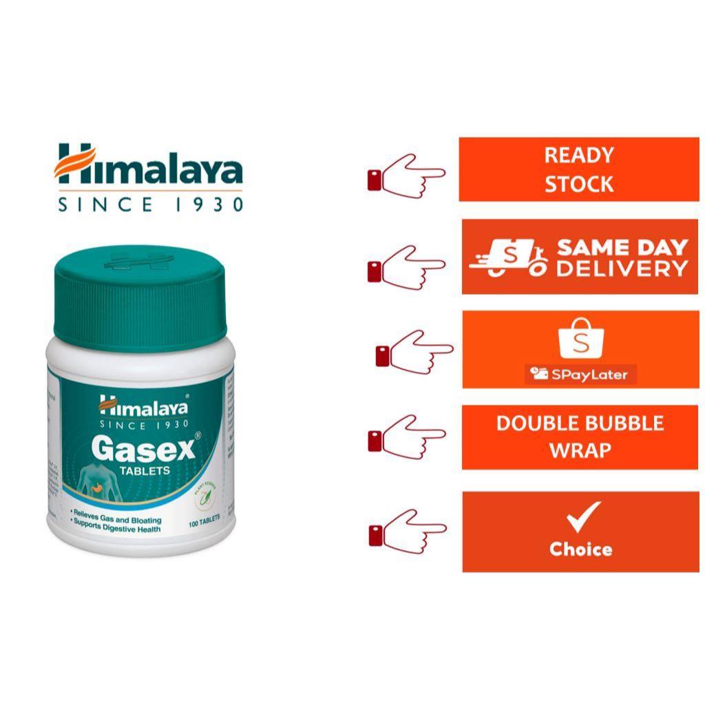 NEW PACK - HIMALAYA Gasex Tablets - 100 (Improves digestion, relieves ...