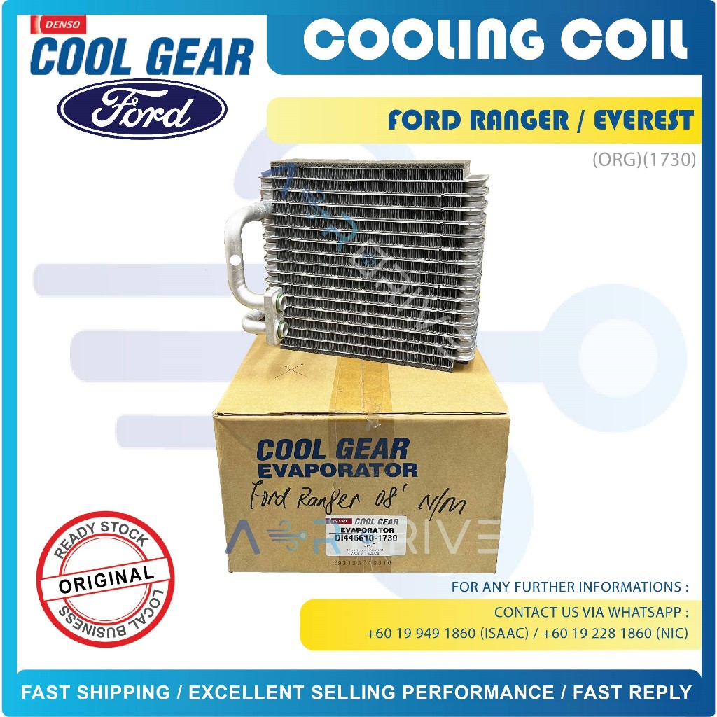ORIGINAL DENSO COOLGEAR FORD RANGER / EVEREST COOLING COIL ( 1730 ...